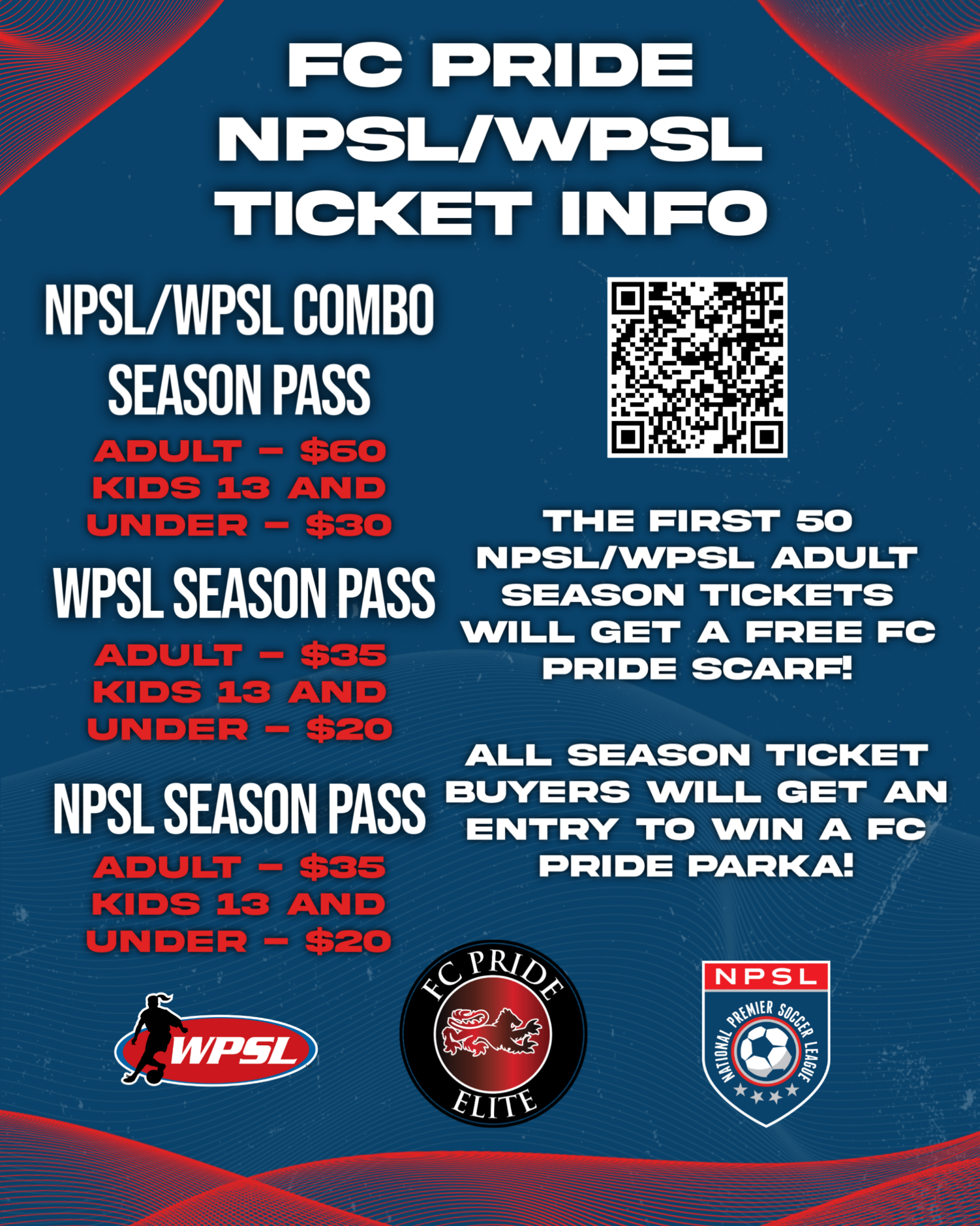 2025 Season Tickets Now Available - WPSL & NPSL | FC Pride